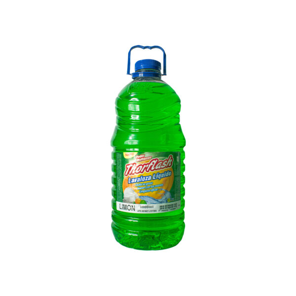 Lavaloza Líquido Limón Thor Flash 3800 ml - Limpio Aseo